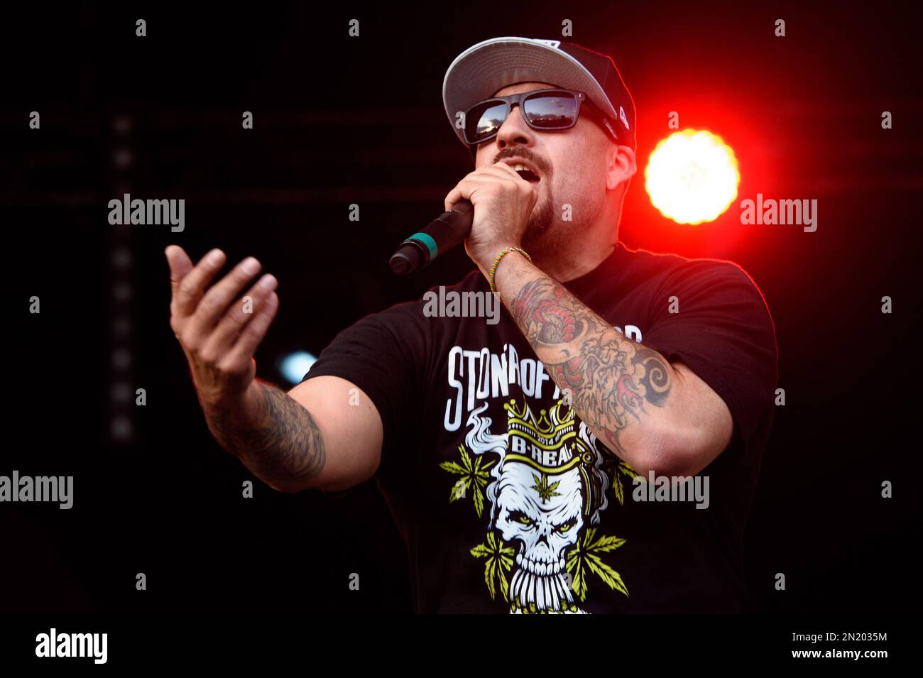 Louis Freese, better known by his stage name B-Real, from U.S band ...