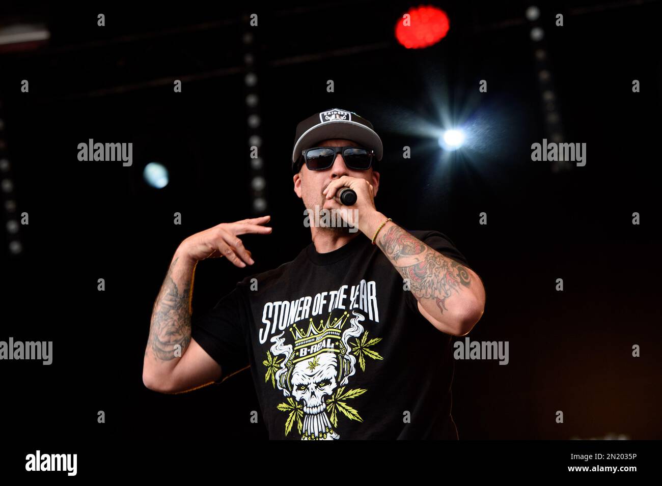 Louis Freese, better known by his stage name B-Real, from U.S band ...