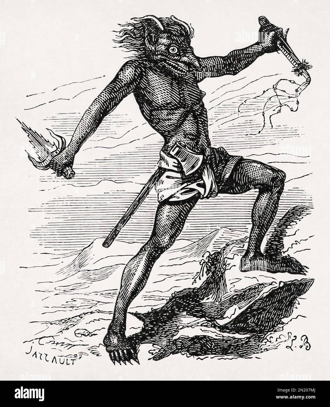 Alastor by Louis Le Breton made in 1863 for the Dictionnaire infernal ...