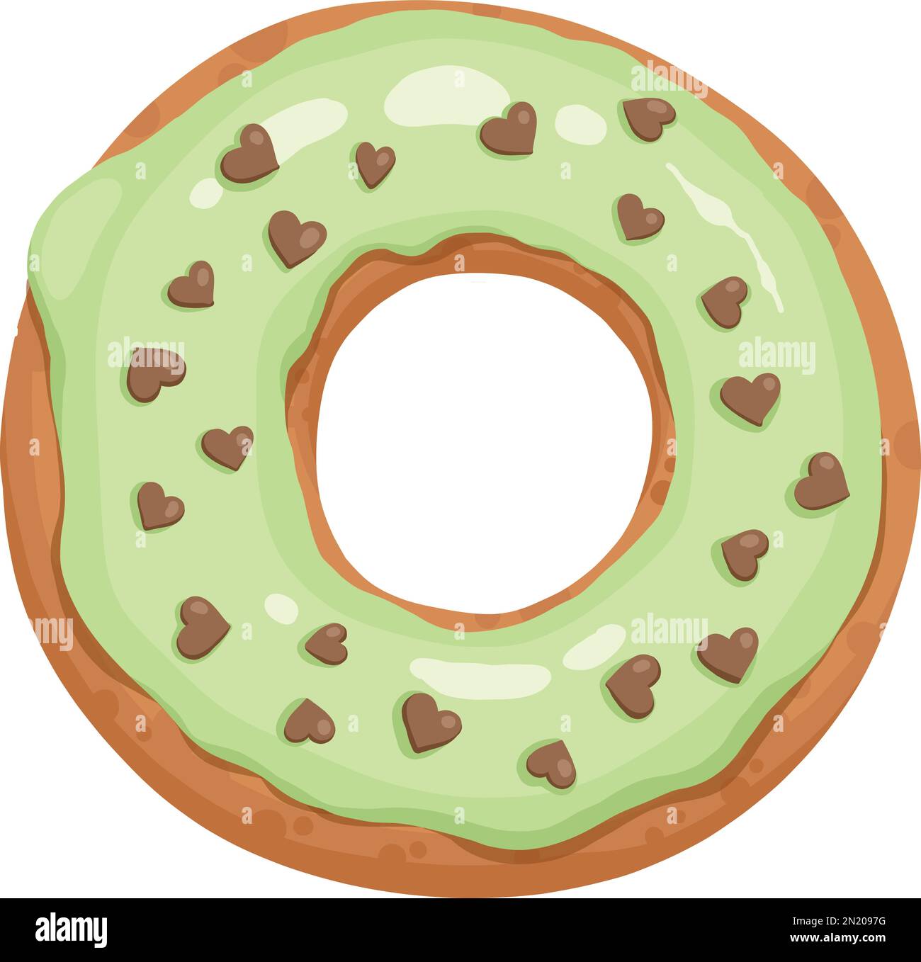 Donut cake icon cartoon vector. Chocolate sweet Stock Vector Image ...