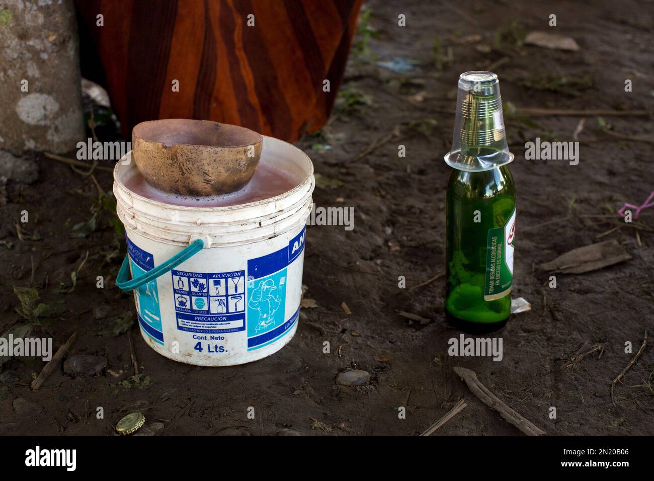 This June 23, 2015 photo shows a bucket filled with the traditional ...