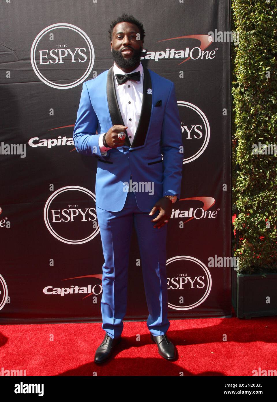 NFL player Brandon LaFell, of the New England Patriots, arrives at the ...