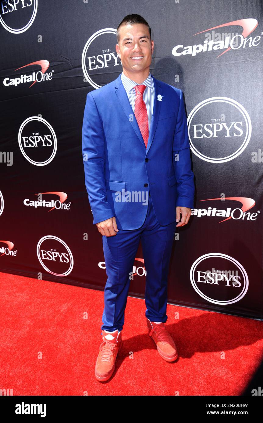 Baseball player Jeremy Guthrie, of the Kansas City Royals, arrives at ...