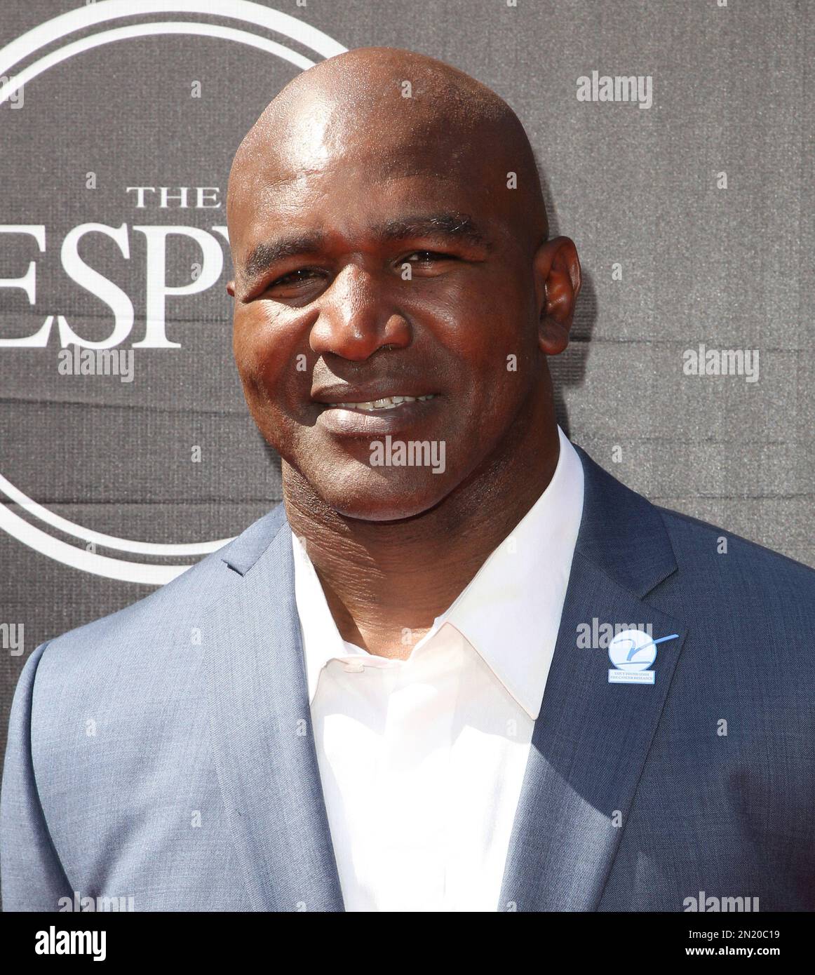Former professional boxer Evander Holyfield arrives at the ESPY Awards ...