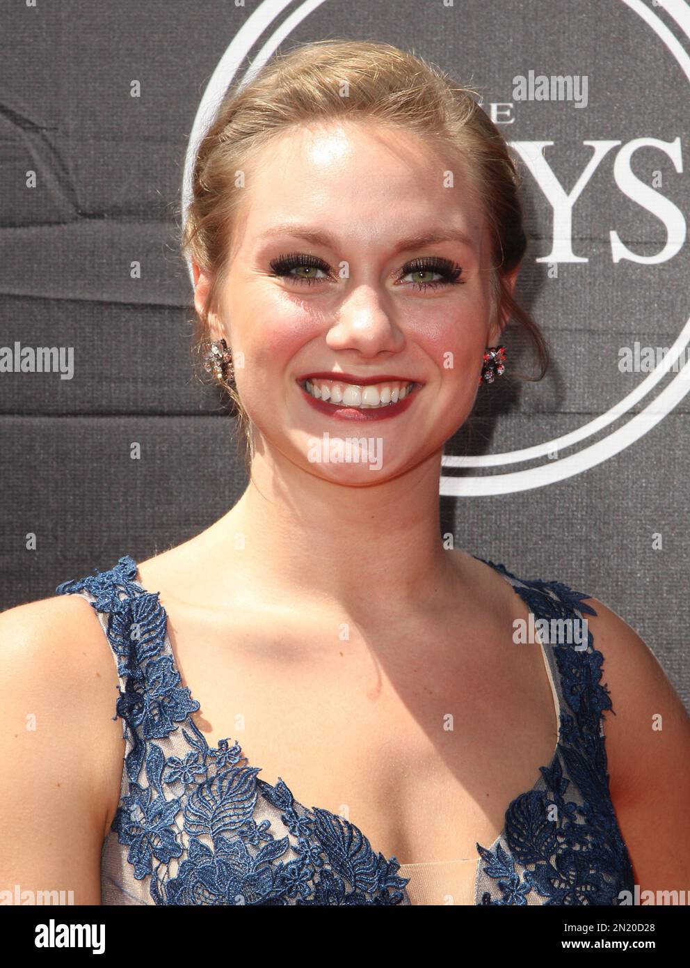 Athlete Micha Hancock arrives at the ESPY Awards at the Microsoft ...