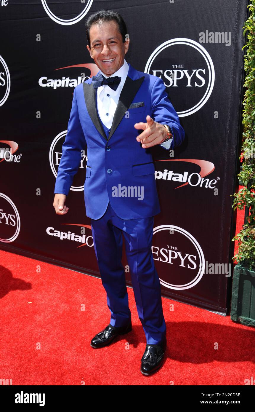 Jockey Victor Espinoza arrives at the ESPY Awards at the Microsoft ...