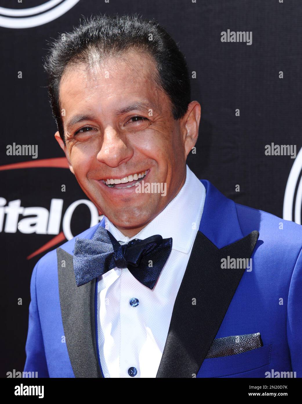 Jockey Victor Espinoza arrives at the ESPY Awards at the Microsoft ...