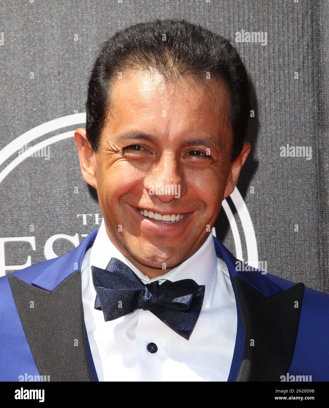 Jockey Victor Espinoza arrives at the ESPY Awards at the Microsoft ...