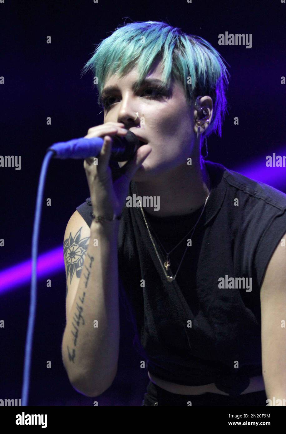 Ashley Nicolette Frangipane as Halsey performs as the opener for ...