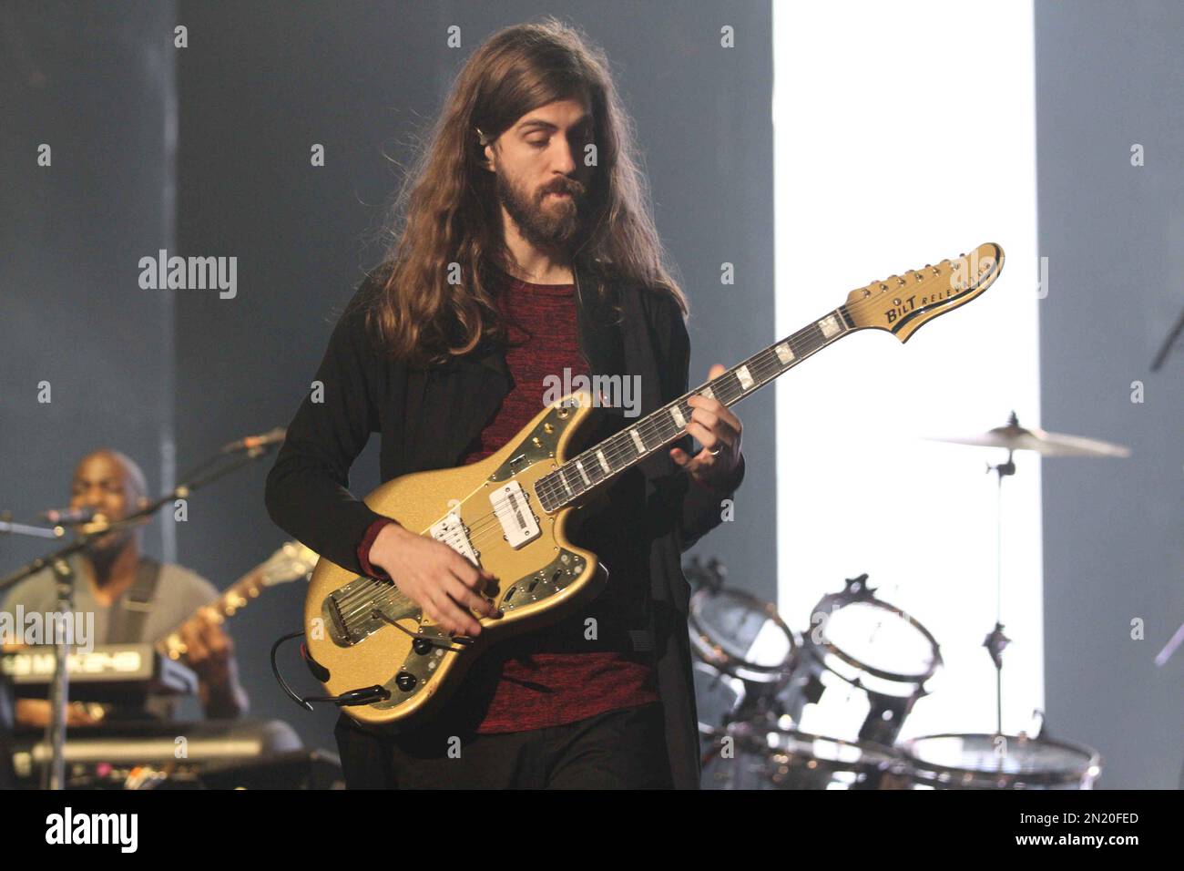 Daniel Wayne Sermon with Imagine Dragons performs during the Smoke ...