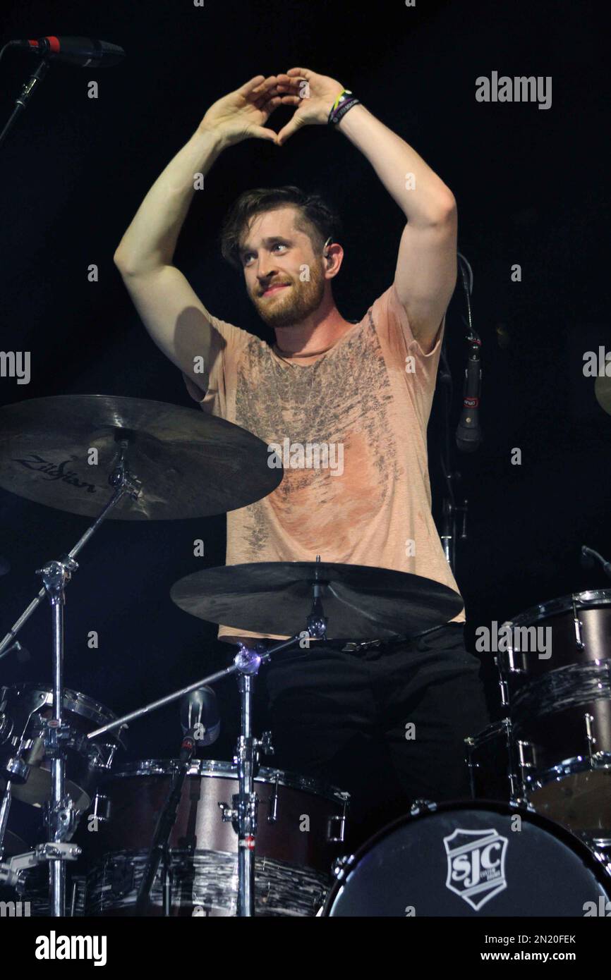 Daniel Platzman with Imagine Dragons performs during the Smoke ...