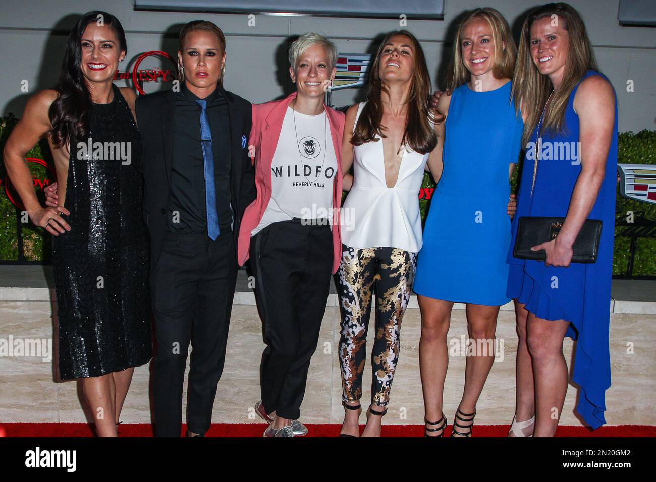 From left, Ali Krieger, Ashlyn Harris, Megan Rapinoe, Kelley O'Hara ...