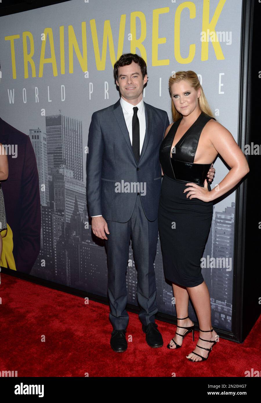 Actors Bill Hader and Amy Schumer attend the world premiere of ...