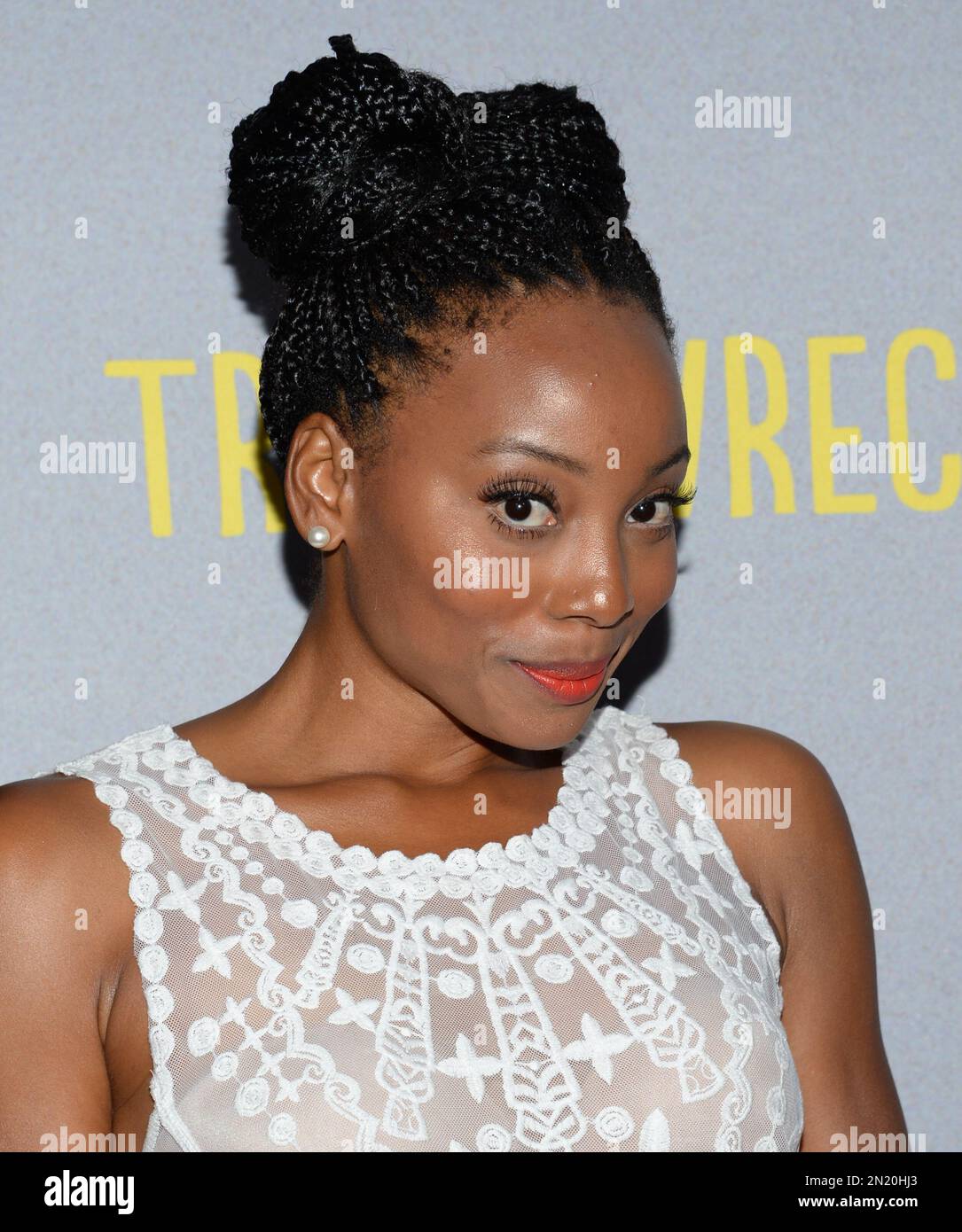 Erica Ash attends the world premiere of "Trainwreck" at Alice Tully ...