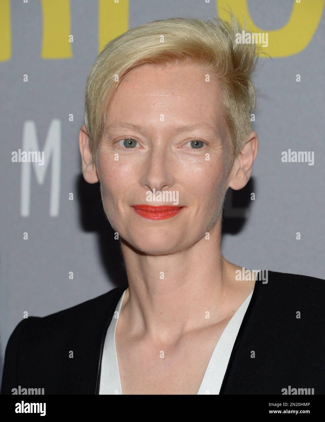 Actress Tilda Swinton attends the world premiere of "Trainwreck" at ...