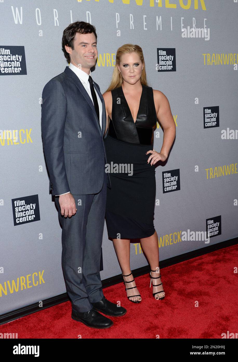 Actors Bill Hader and Amy Schumer attend the world premiere of ...