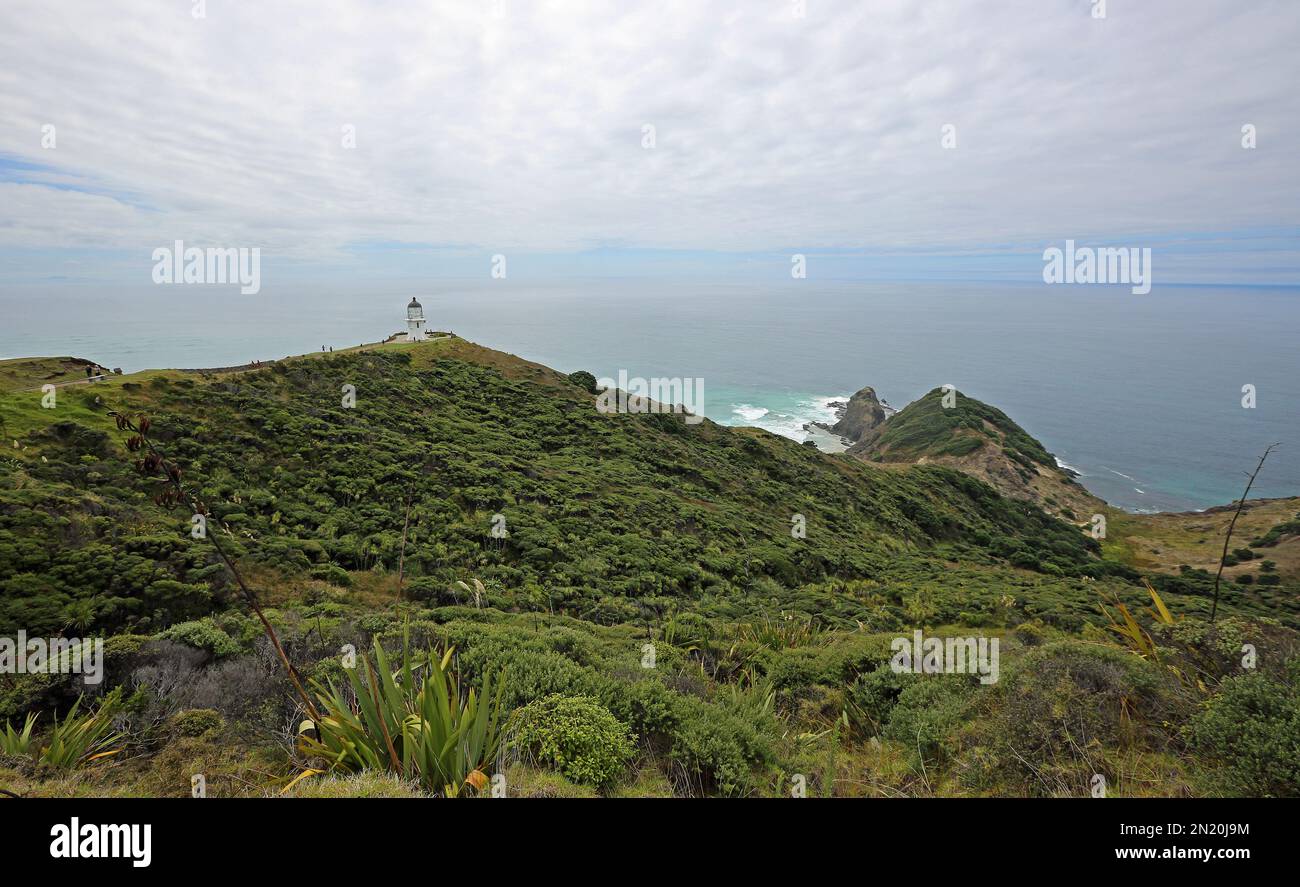 The lighthouse and Cape Reinga - New Zealand Stock Photo - Alamy