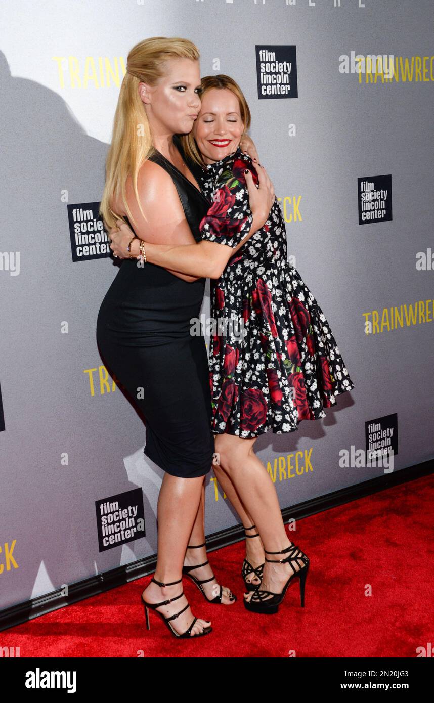 Actors Amy Schumer, left, and Leslie Mann attend the world premiere of ...