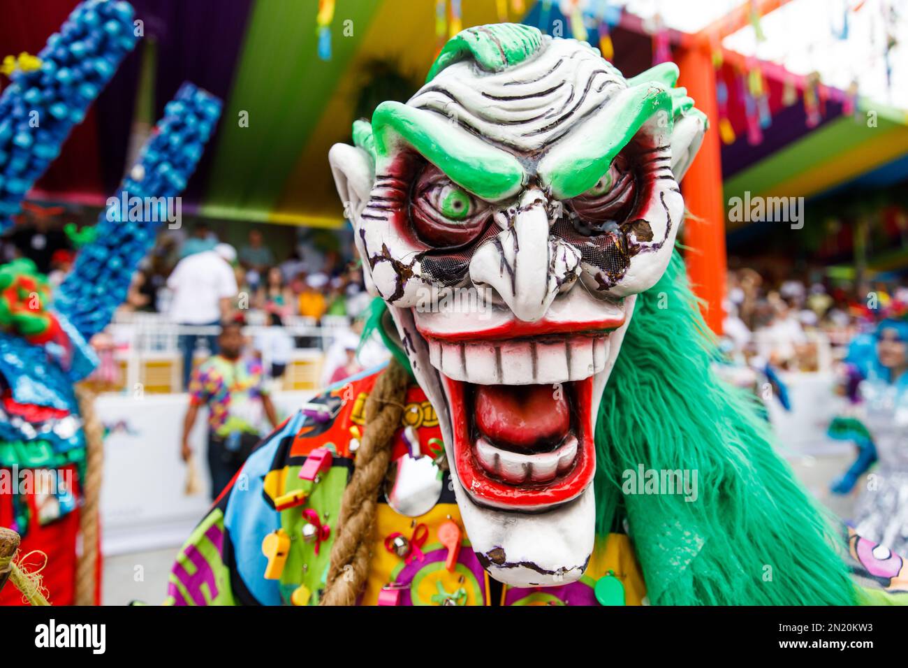 A man in a carnival costume and mask Stock Photo - Alamy