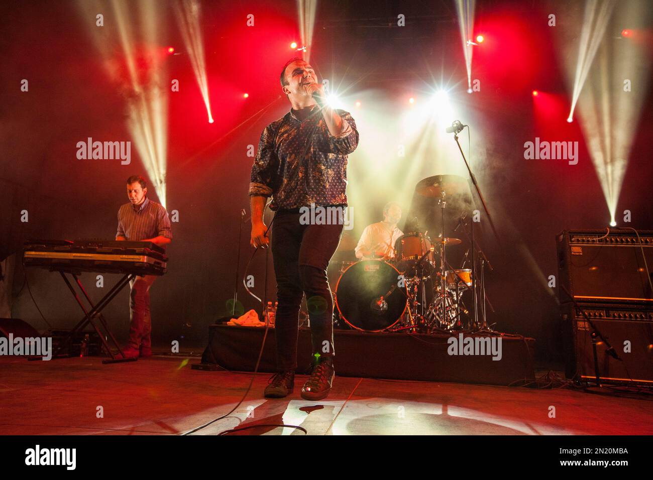 Gerrit Welmers, Samuel T. Herring and Michael Lowry of Future Islands ...