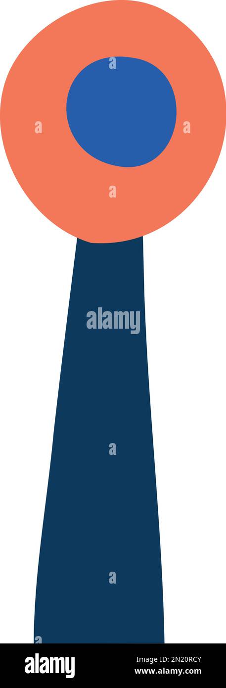 Abstract floral doodle element. Contemporary stylish flower, leave ...