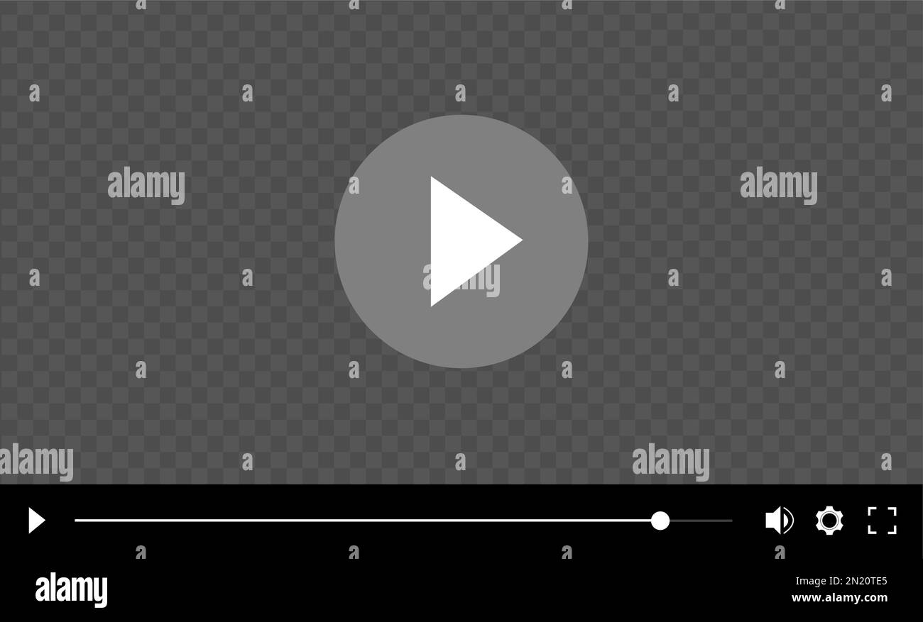 Video player shape, empty mockup video player frame, broadcasting ...