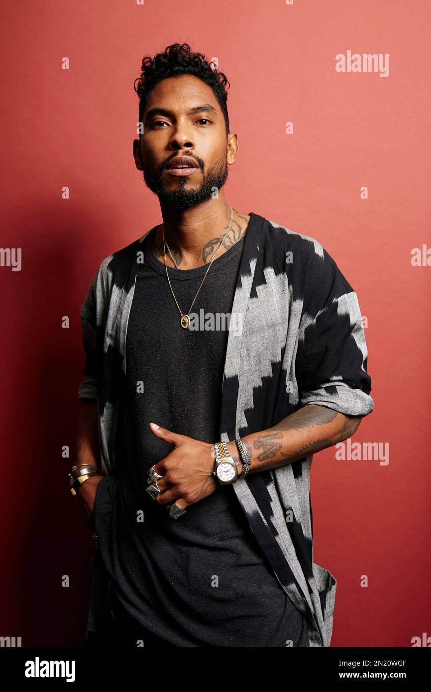 In this July 1, 2015 photo, singer Miguel poses for a portrait to his ...