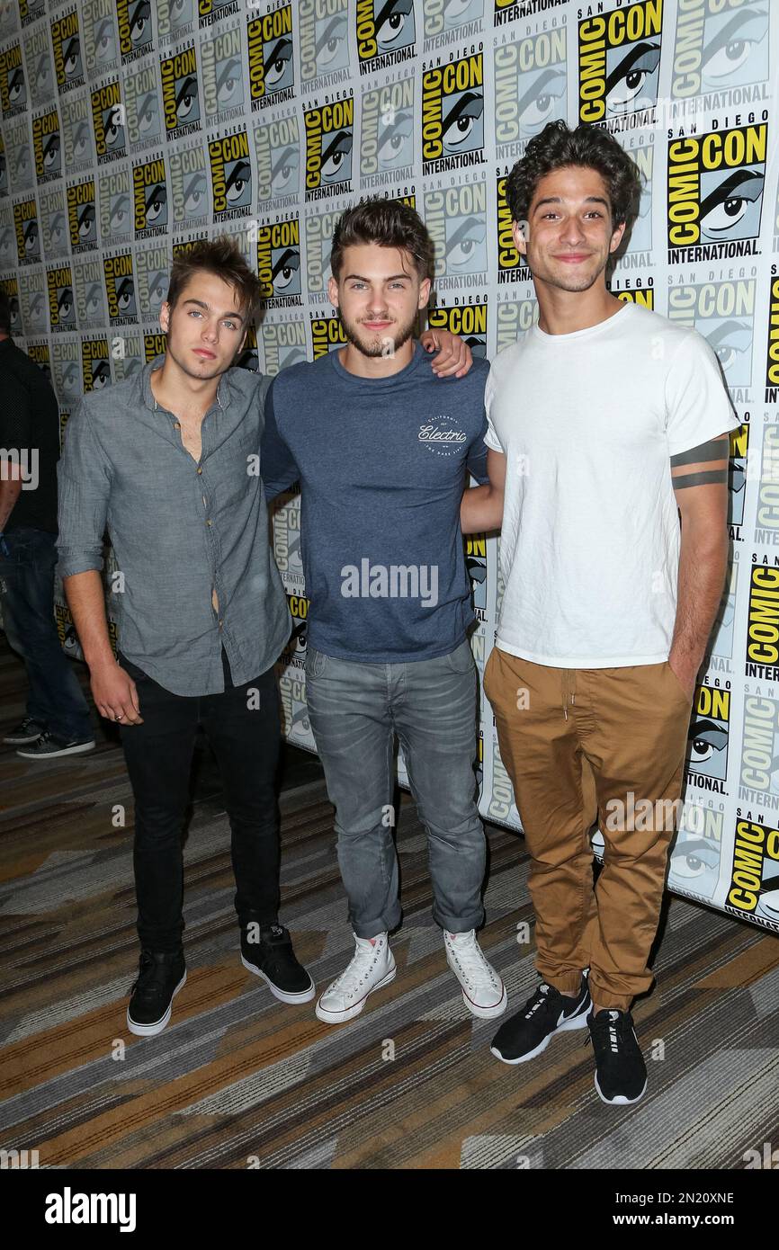 From left Dylan Sprayberry, Cody Christian and Tyler Posey attend the ...