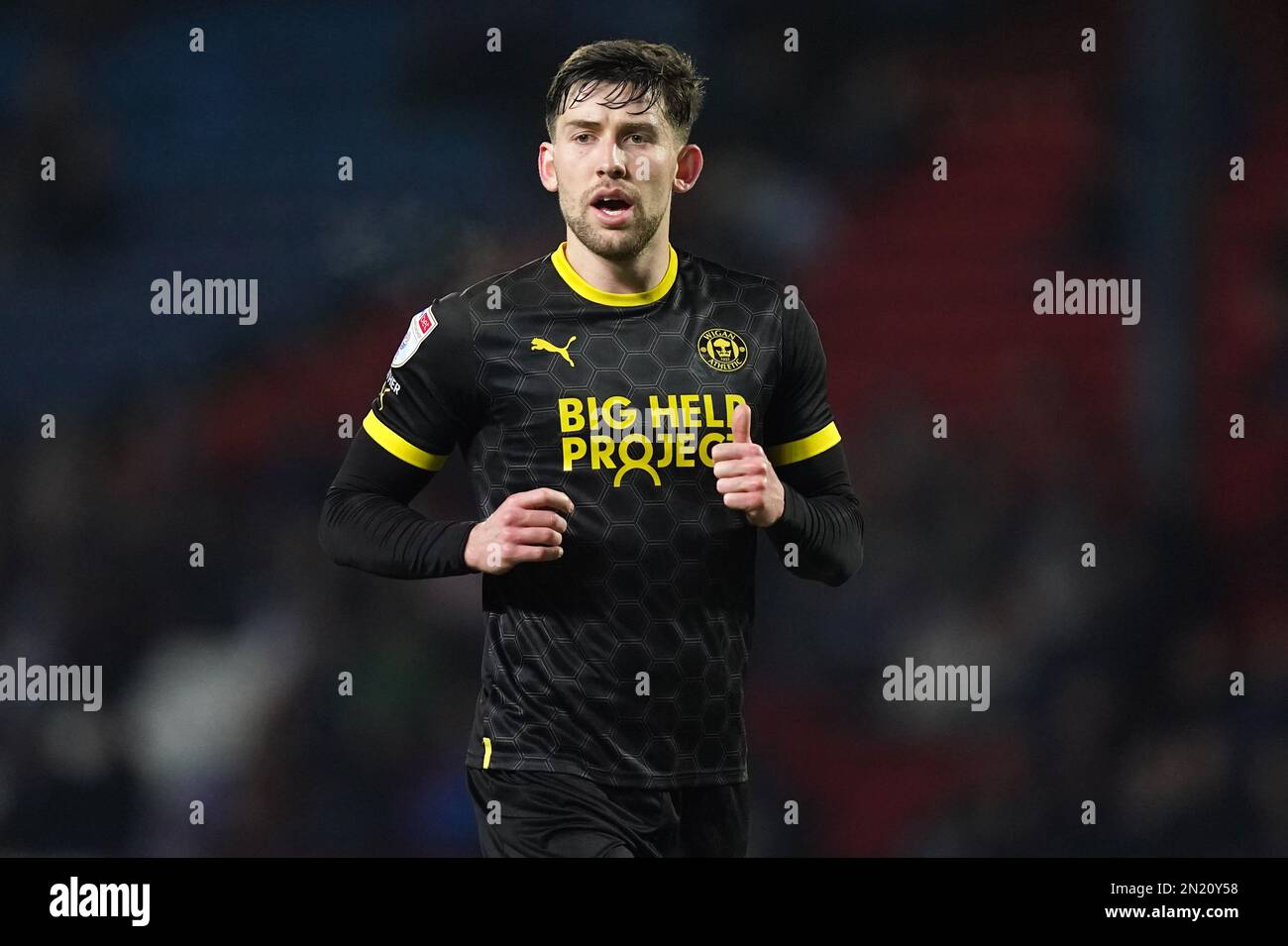 Wigan Athletic's Callum Lang during the Sky Bet Championship match at ...