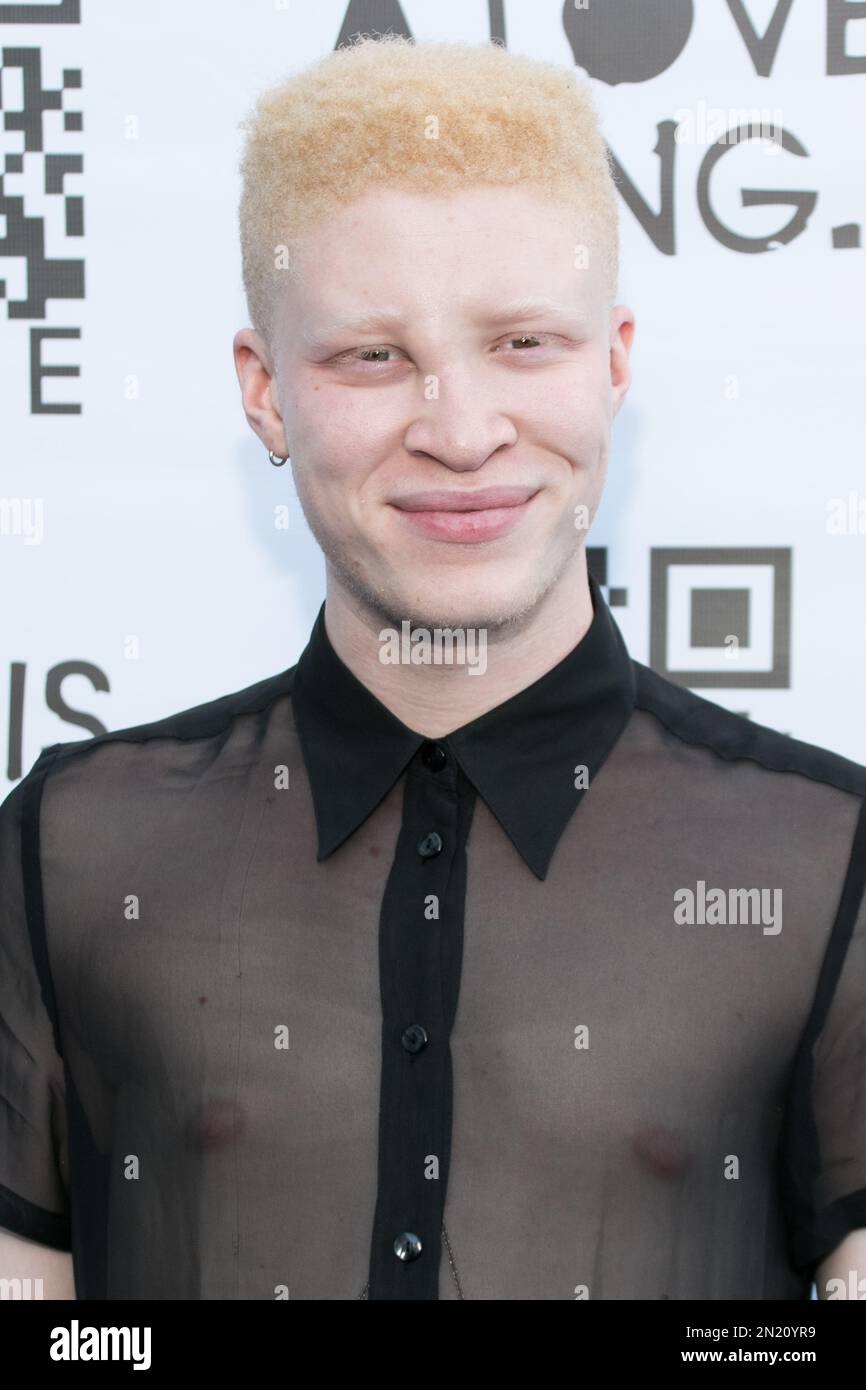 Model Shaun Ross arrives at the KODE 6 Party held at The Standard on ...