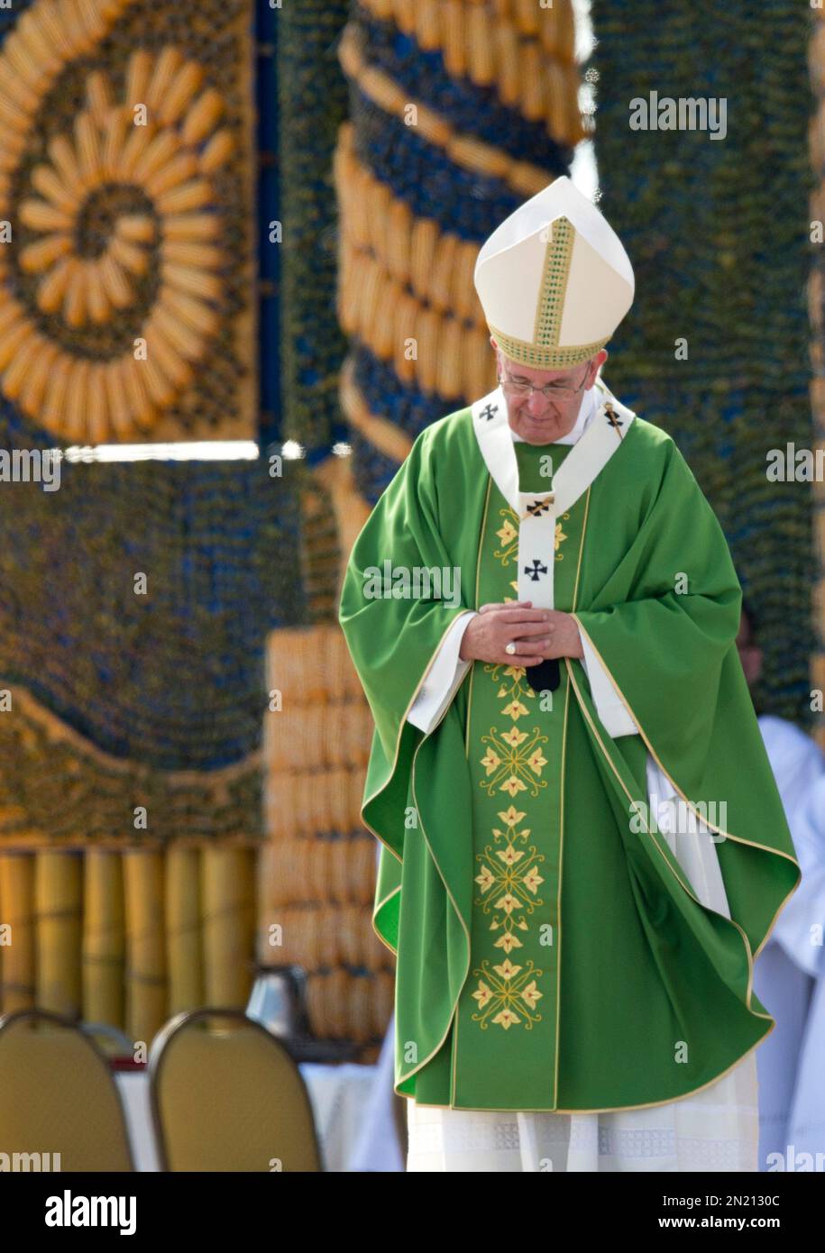Pope Francis celebrates mass in Asuncion, Paraguay, Sunday, July 12 ...