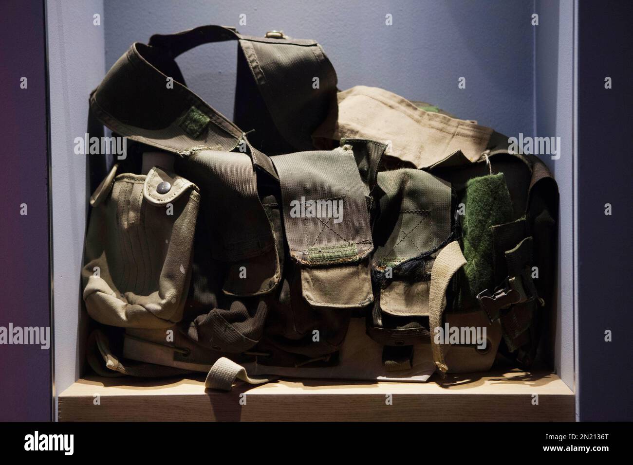 This photo taken Wednesday, July 8, 2015, shows the original combat ...