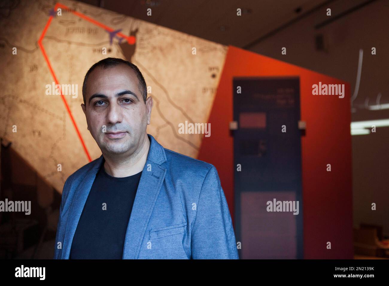 In this photo taken Wednesday, July 8, 2015, Avner Avraham, the curator ...