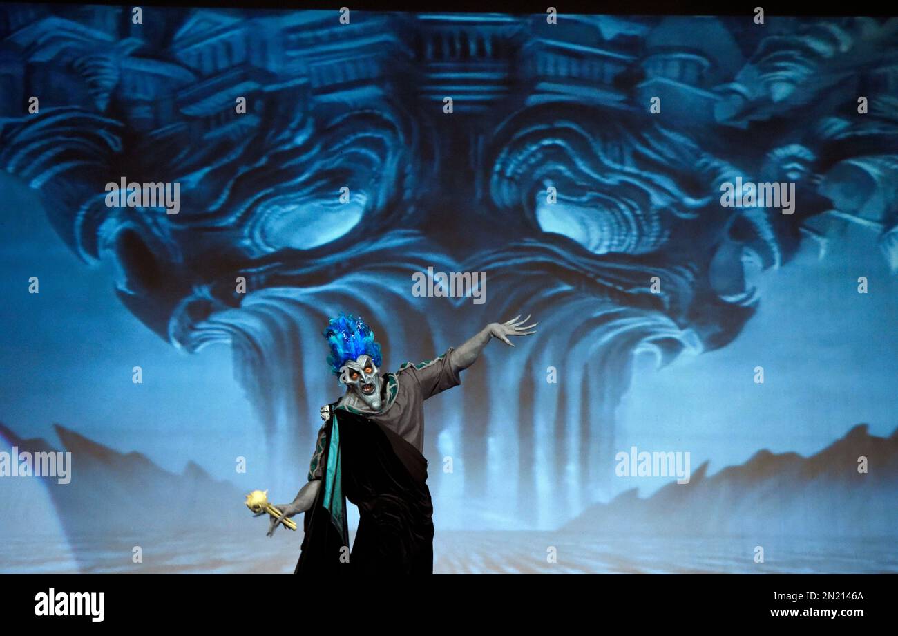 Contestant Jose Davalos performs as "Hades from Hercules" during the ...