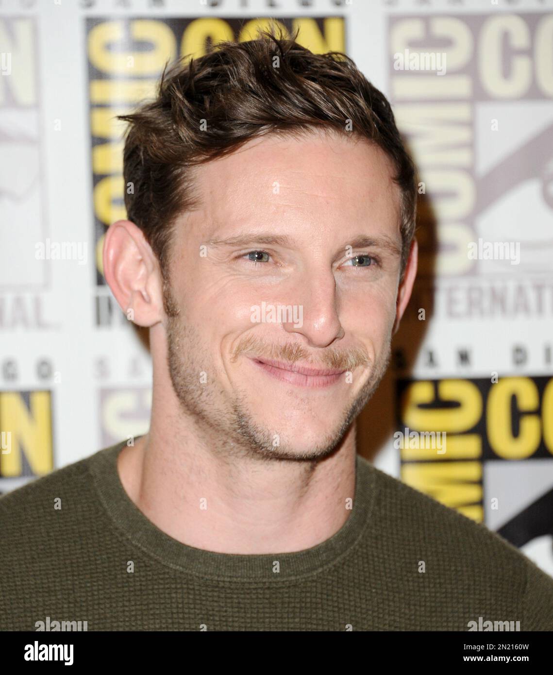 Jamie Bell attends the 20th Century Fox press line on day 3 of Comic ...