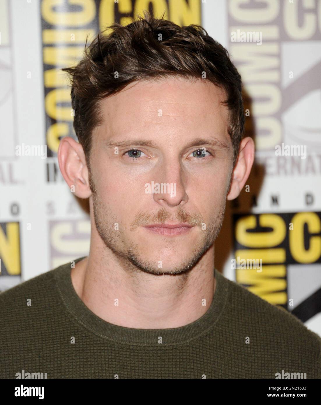 Jamie Bell attends the 20th Century Fox press line on day 3 of Comic ...