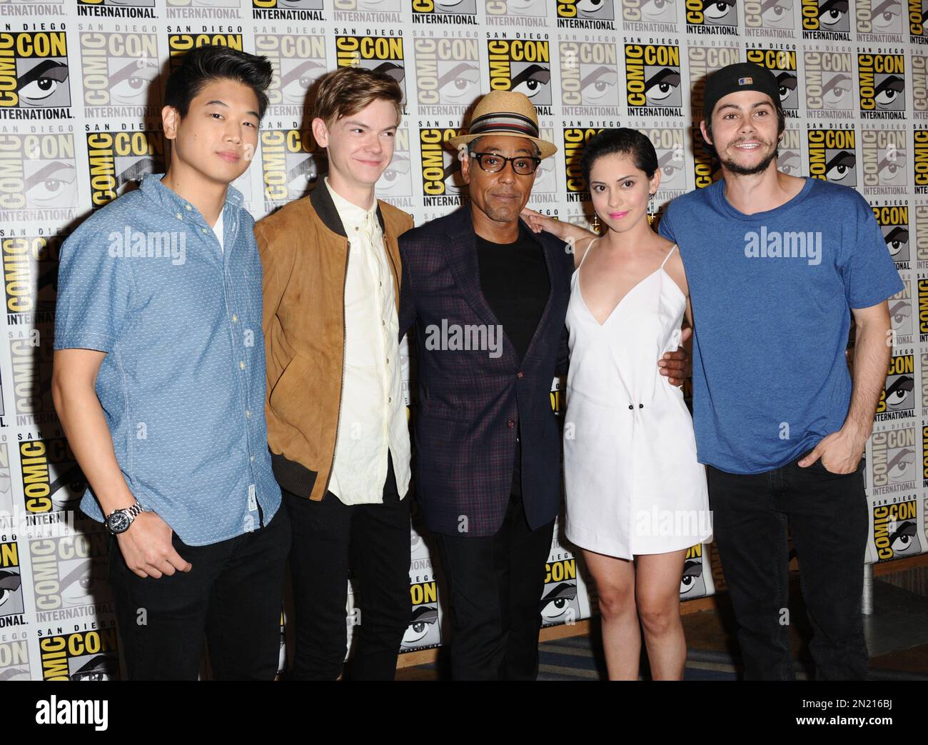 Ki Hong Lee, from left, Thomas Brodie-Sangster, Giancarlo Esposito ...