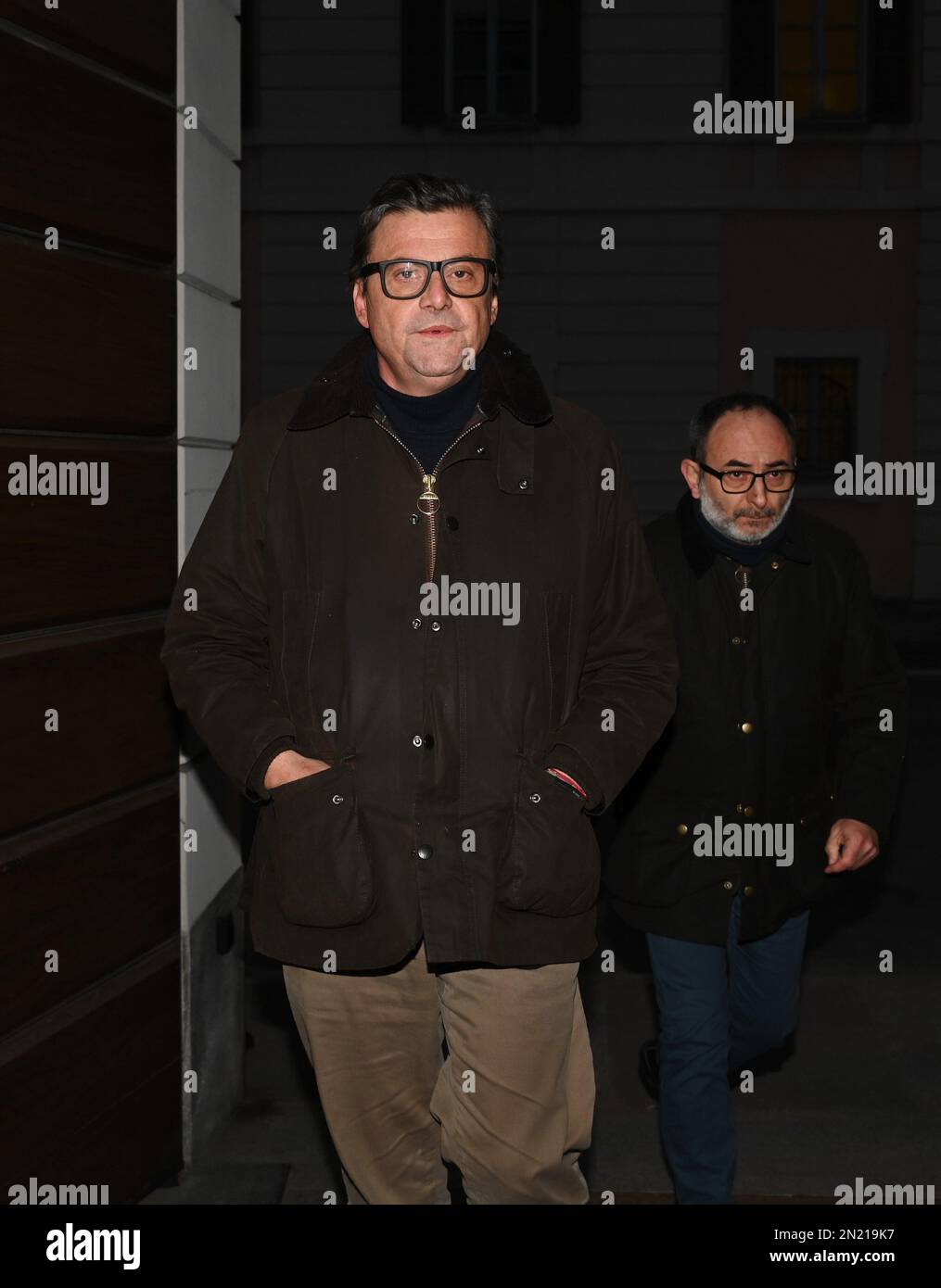 Milan, . 06th Feb, 2023. Varese, Italy Carlo Calenda senator, secretary ...