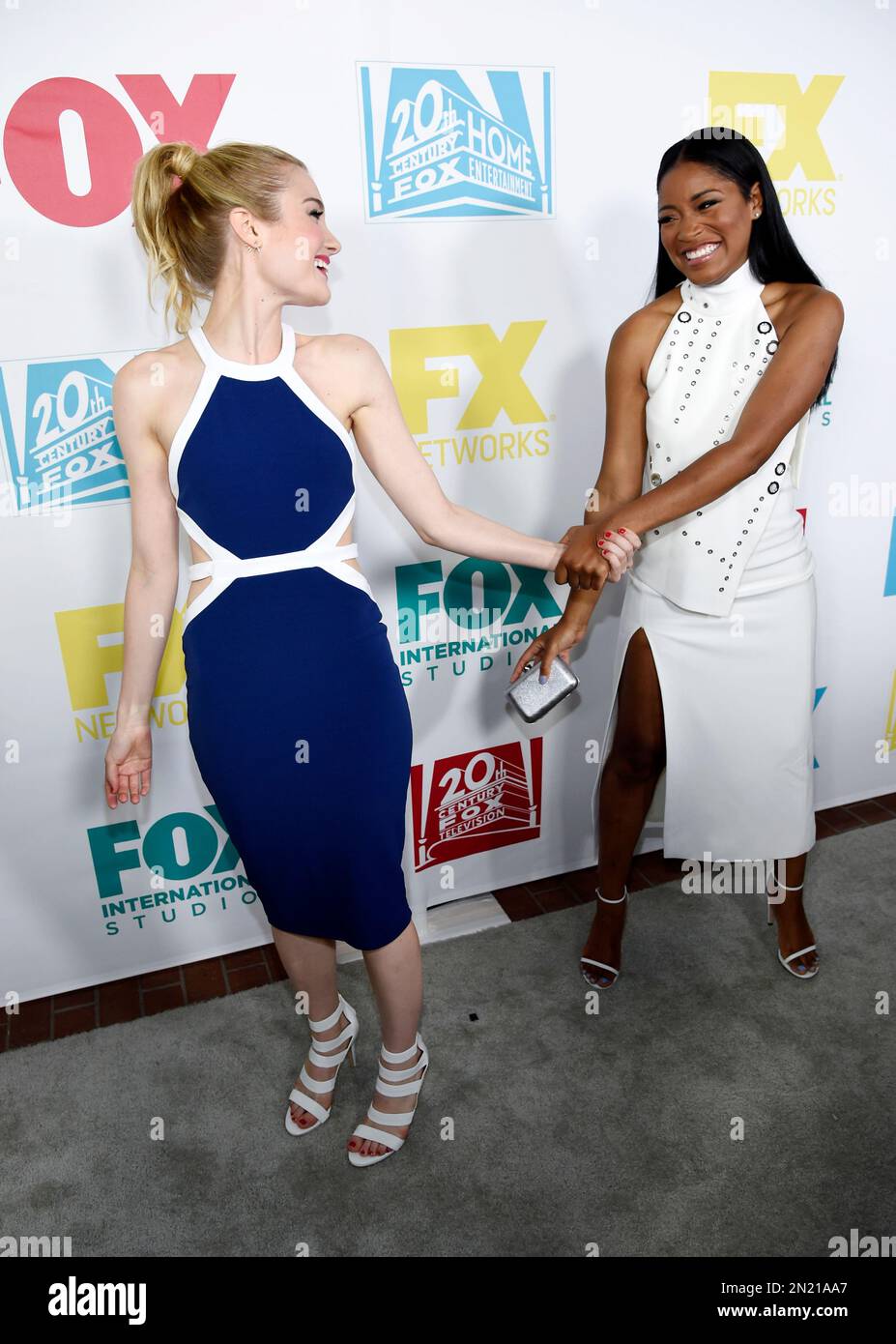 Skyler Samuels, left, and Keke Palmer, cast members on the television ...