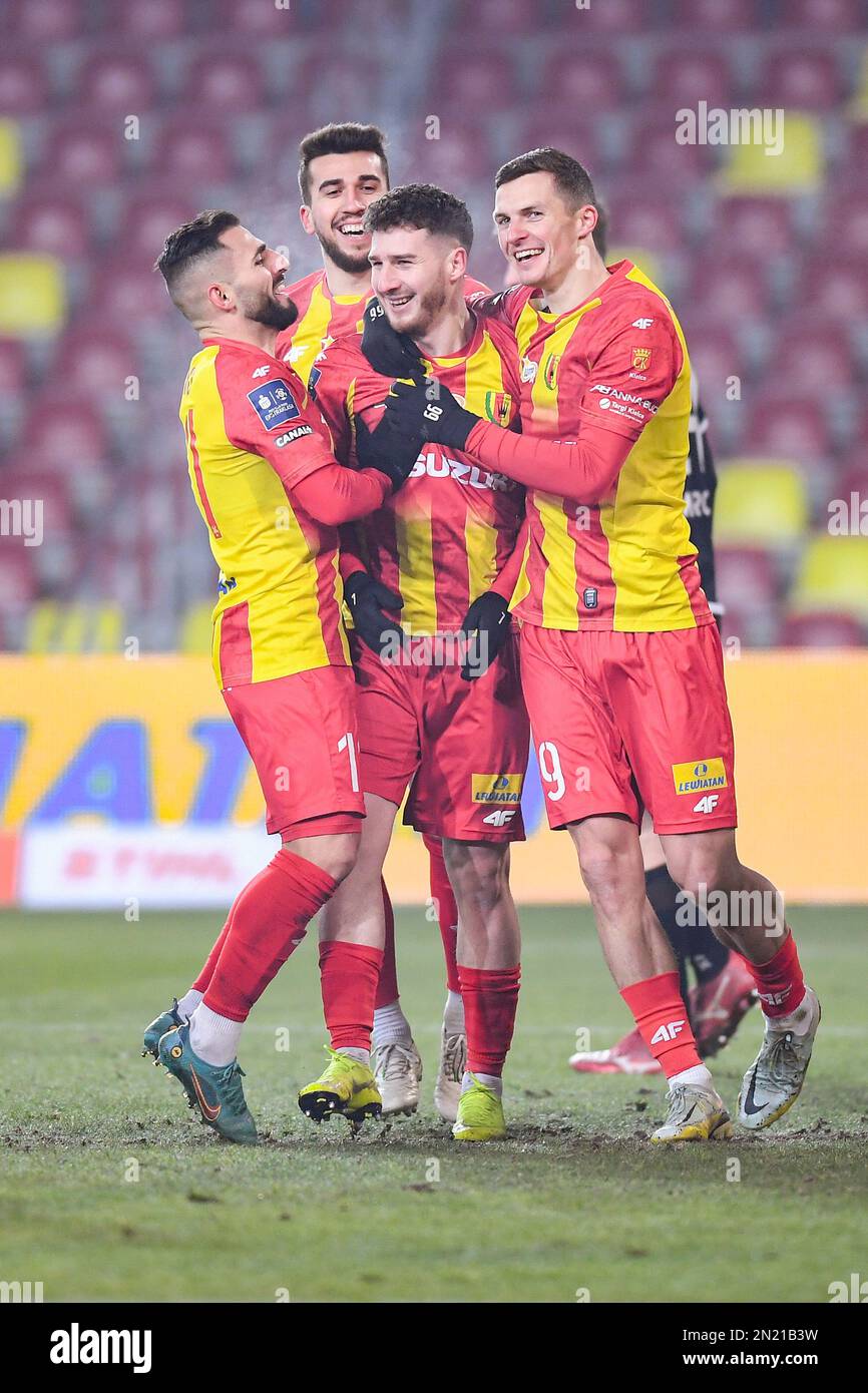 February 6, 2023: 06.02.2023 KIELCE UL. SCIEGIENNEGO ( POLAND ) PILKA ...