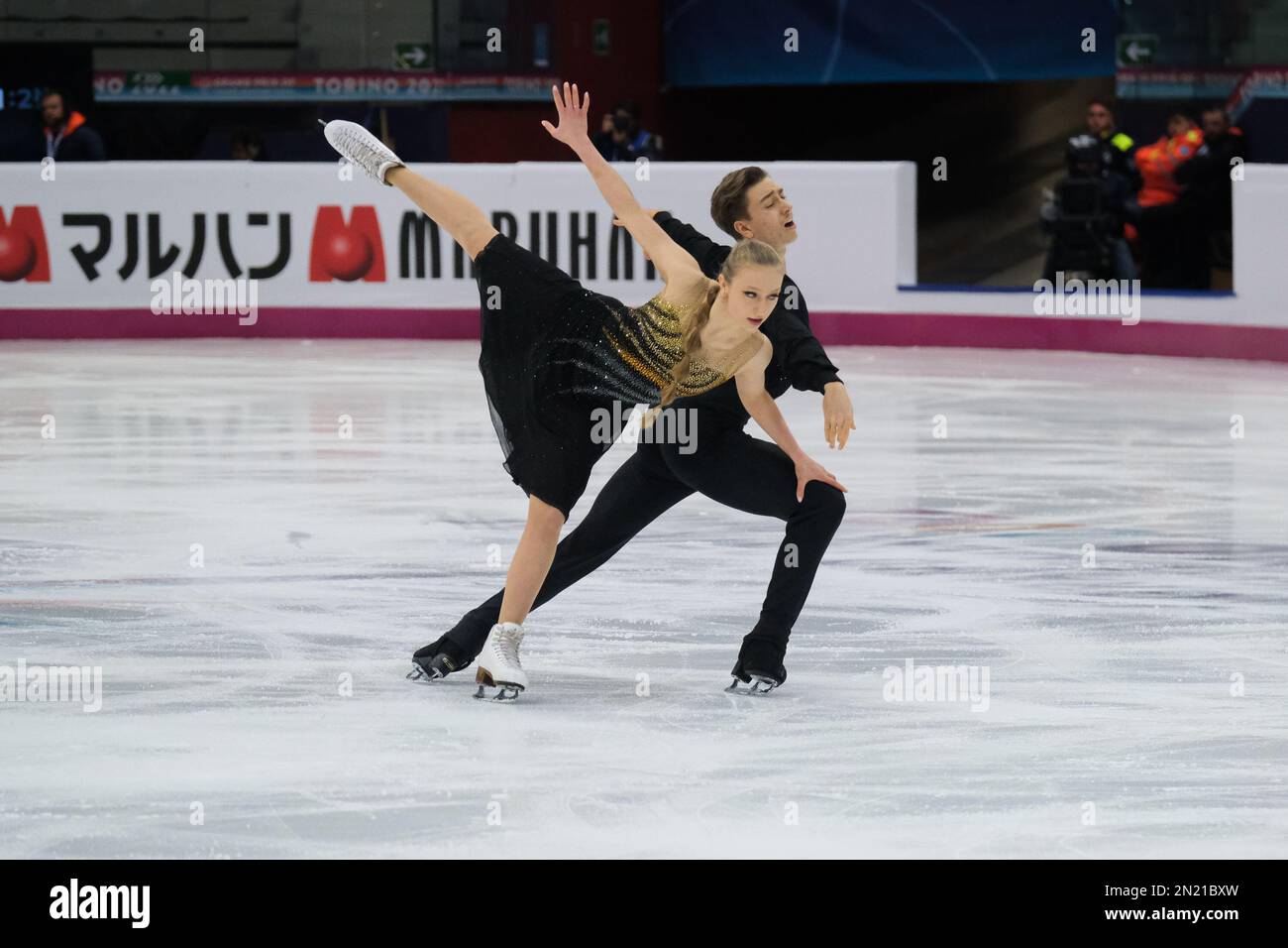 Katerina Mrazkova and Daniel Marzek (CZE) perform during the Junior Ice ...
