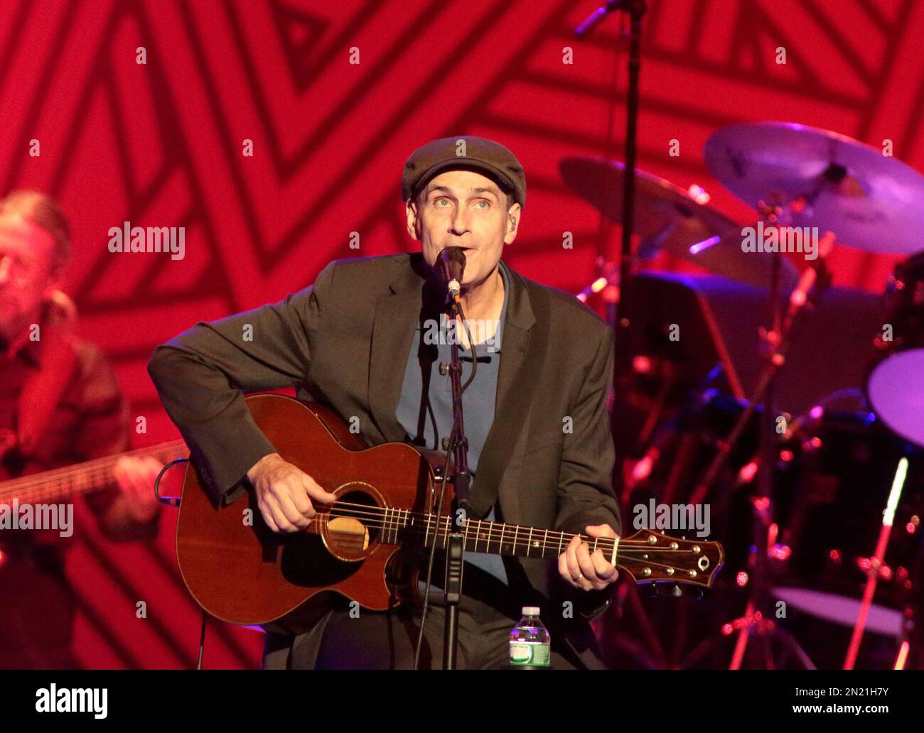 Singer-songwriter James Taylor performs in concert at the Giant Center ...