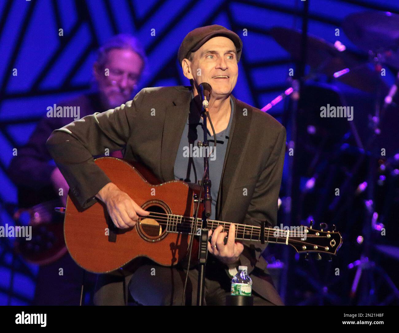 Singer-songwriter James Taylor performs in concert at the Giant Center ...
