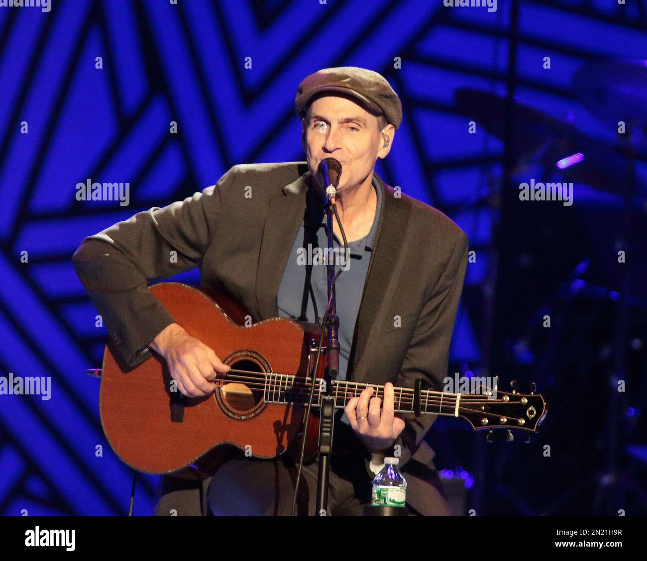 Singer-songwriter James Taylor performs in concert at the Giant Center ...
