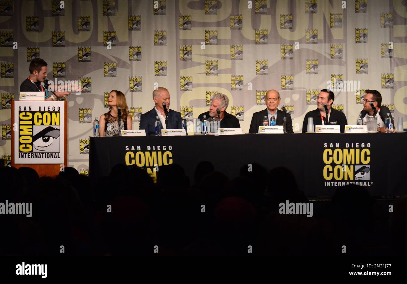 Tom Cassell, from left, Heather Graham, Neal McDonough, Ron Perlman ...