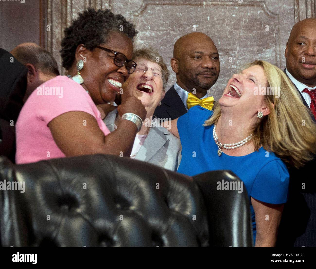 Rep. Gilda Cobb-Hunter, D-Orangeburg, left, laughs with South Carolina ...