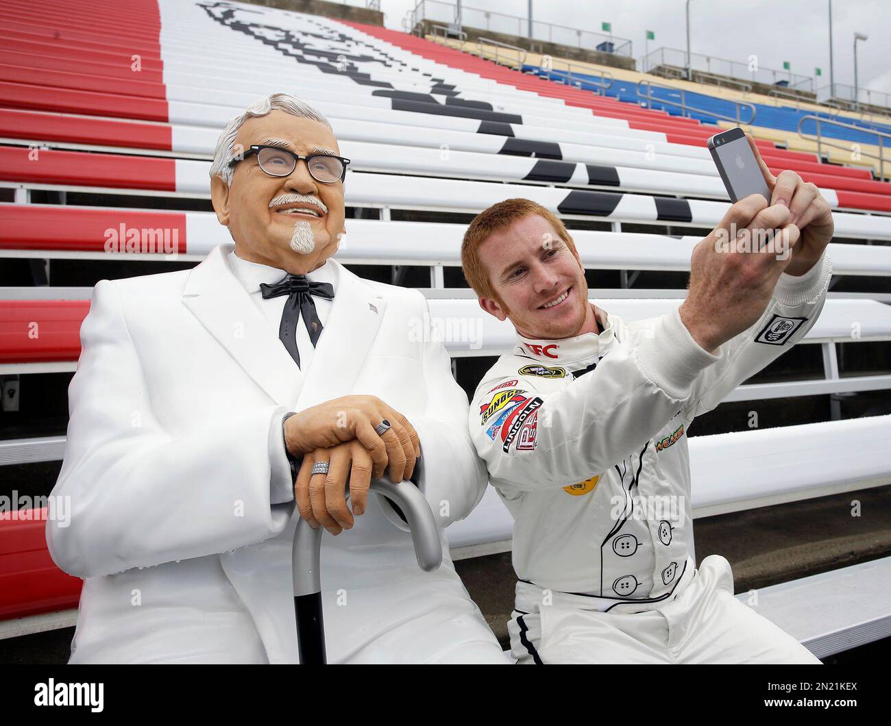 IMAGE DISTRIBUTED FOR KFC - Front Row Motorsports driver Cole Whitt ...