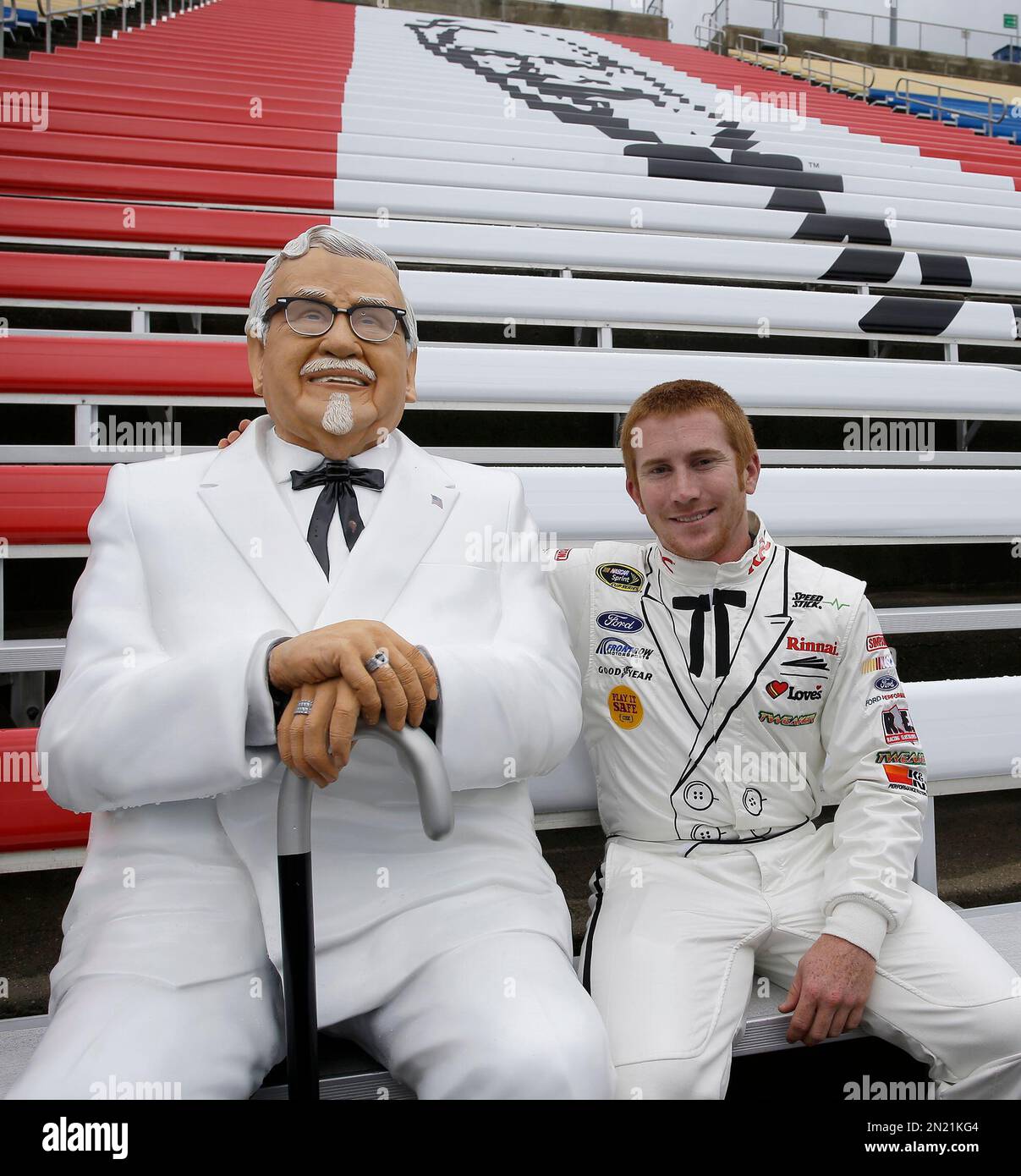 IMAGE DISTRIBUTED FOR KFC - Front Row Motorsports driver Cole Whitt ...