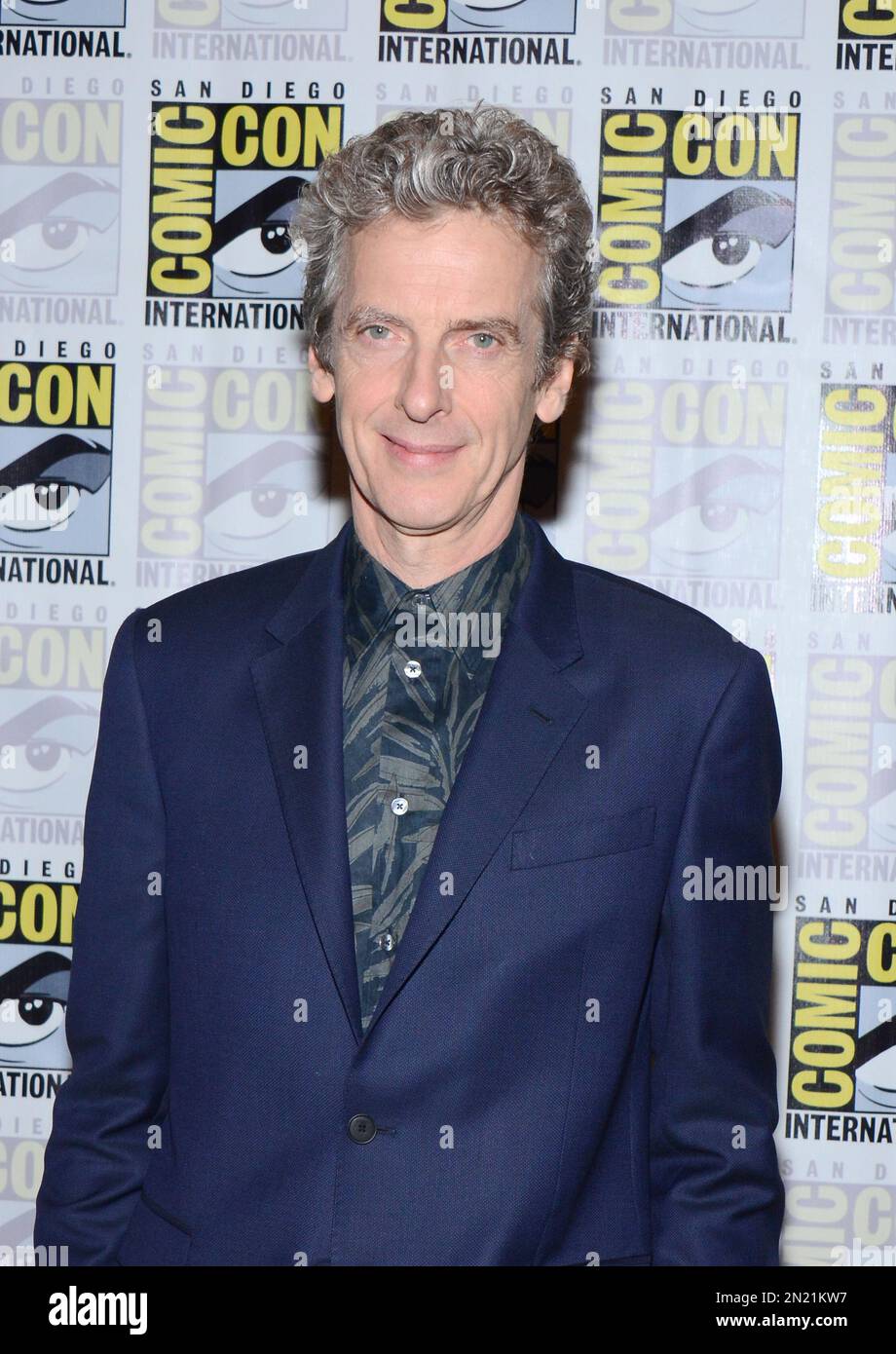 Actor Peter Capaldi attends the "Doctor Who" press line on day 1 of ...