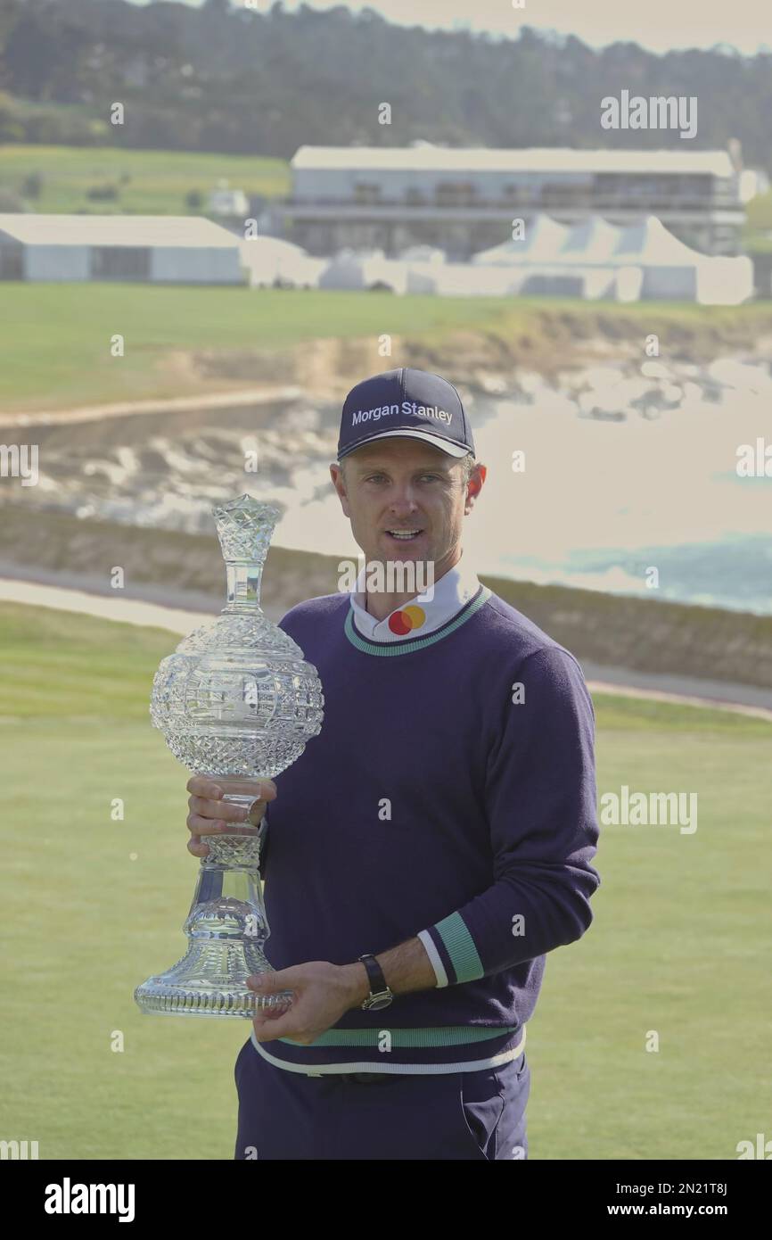 Pebble Beach, CA, USA. 6th Feb, 2023. Justin Rose with the 2023 AT&T ...
